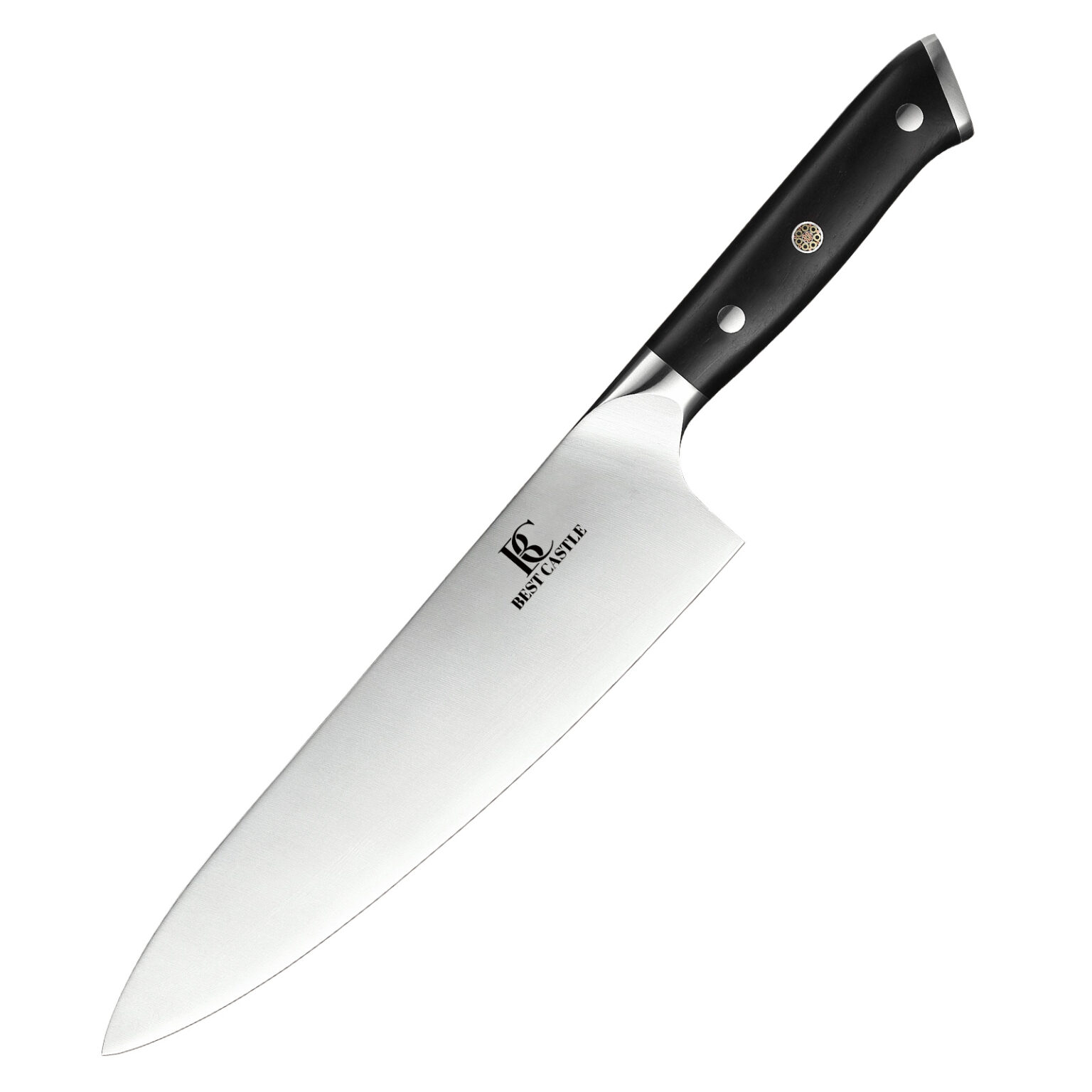 Cuchillo de chef 8 pulg - acero inoxidable alemán - Best Castle - MG ...